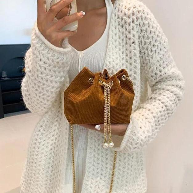 sac seau velours Phoenix - Sac Seau