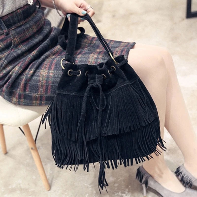 sac seau sangle Noir - Sac Seau